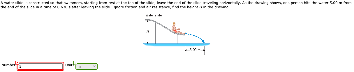 Solved A water slide is constructed so that swimmers, | Chegg.com
