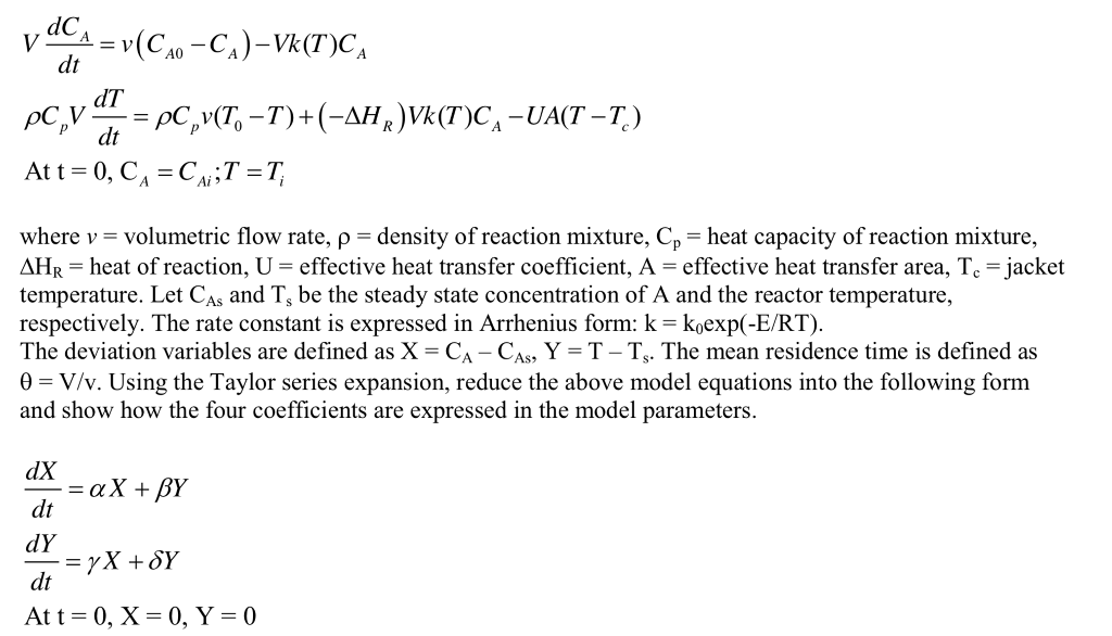 Linearization of a nonlinear term using Taylor series | Chegg.com