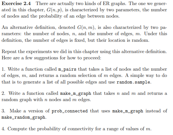 Solved Exercise 2.4 There are actually two kinds of ER | Chegg.com