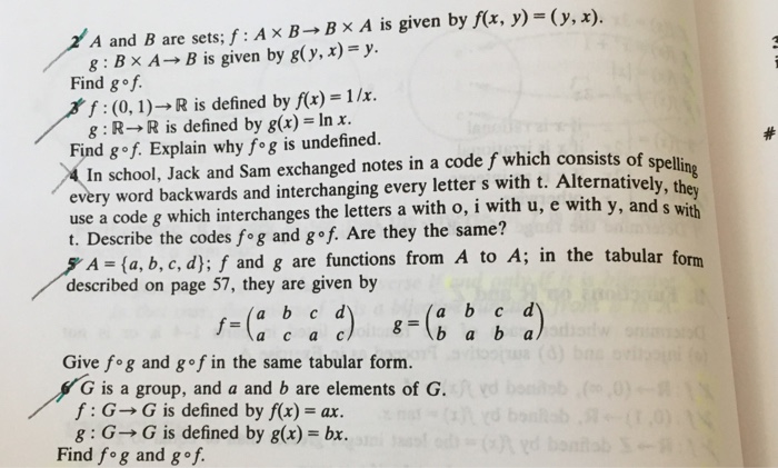 Solved D. Composite Functions In parts 1-3 find the | Chegg.com Solved D. Composite Functions In parts 1-3 find the | Chegg.com