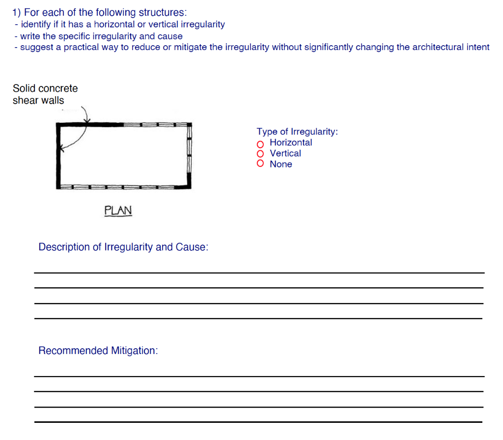 Solved 1) For each of the following structures: - identify | Chegg.com