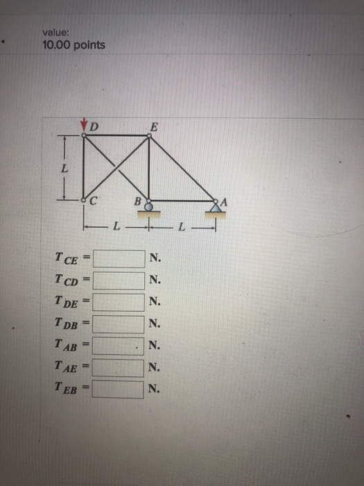 Solved The structure consists of seven pin-connected | Chegg.com