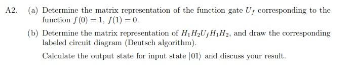 Solved (a) Determine the matrix representation of the | Chegg.com