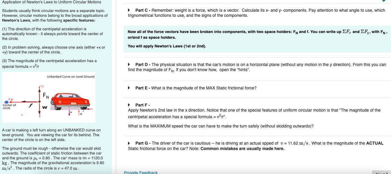 Solved Application of Newton's Laws to Uniform Circular | Chegg.com