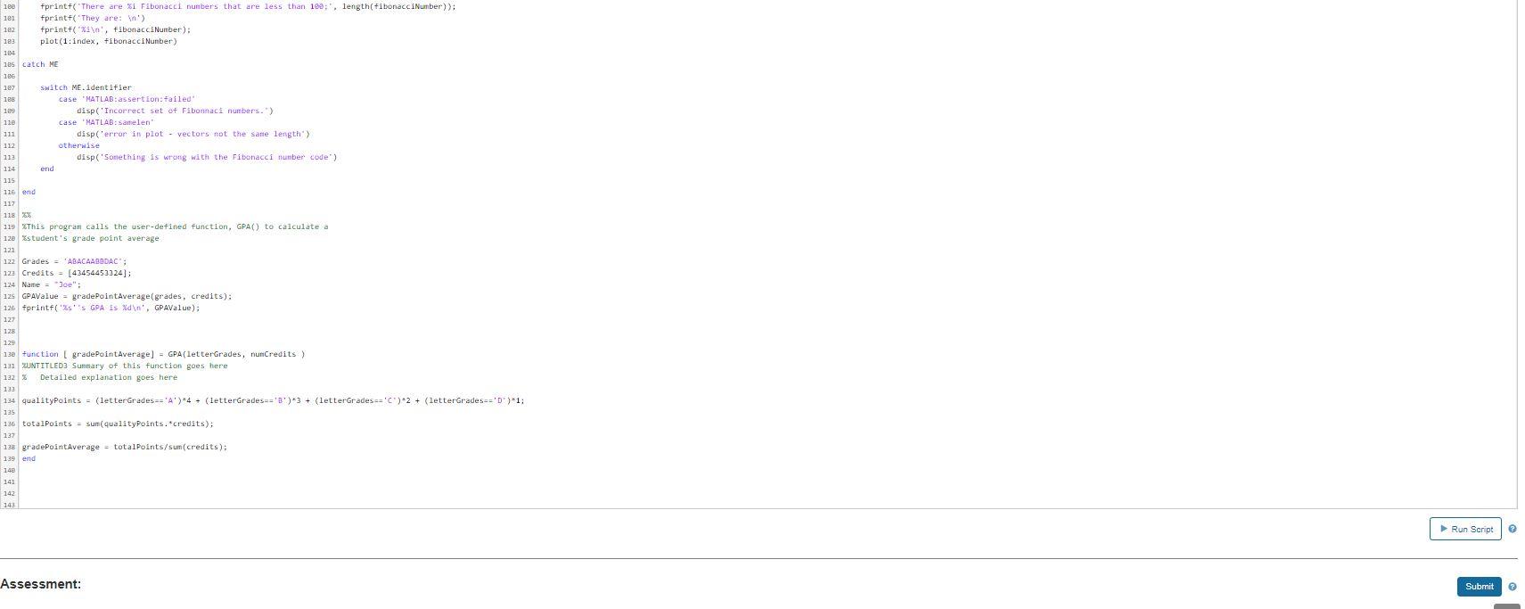 Solved Correct all errors in the provided script. Remember | Chegg.com
