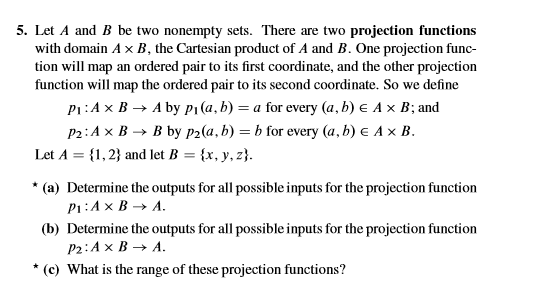 Solved 5. Let A and B be two nonempty sets. There are two | Chegg.com