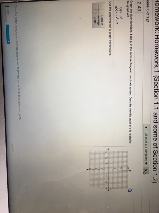 Solved Graph the given functions, f and g, in the same | Chegg.com