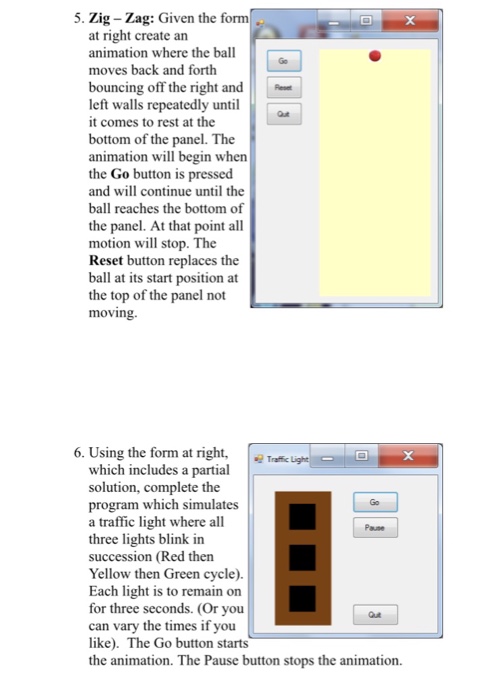 Solved 5. Zig - Zag: Given the form at right create an | Chegg.com