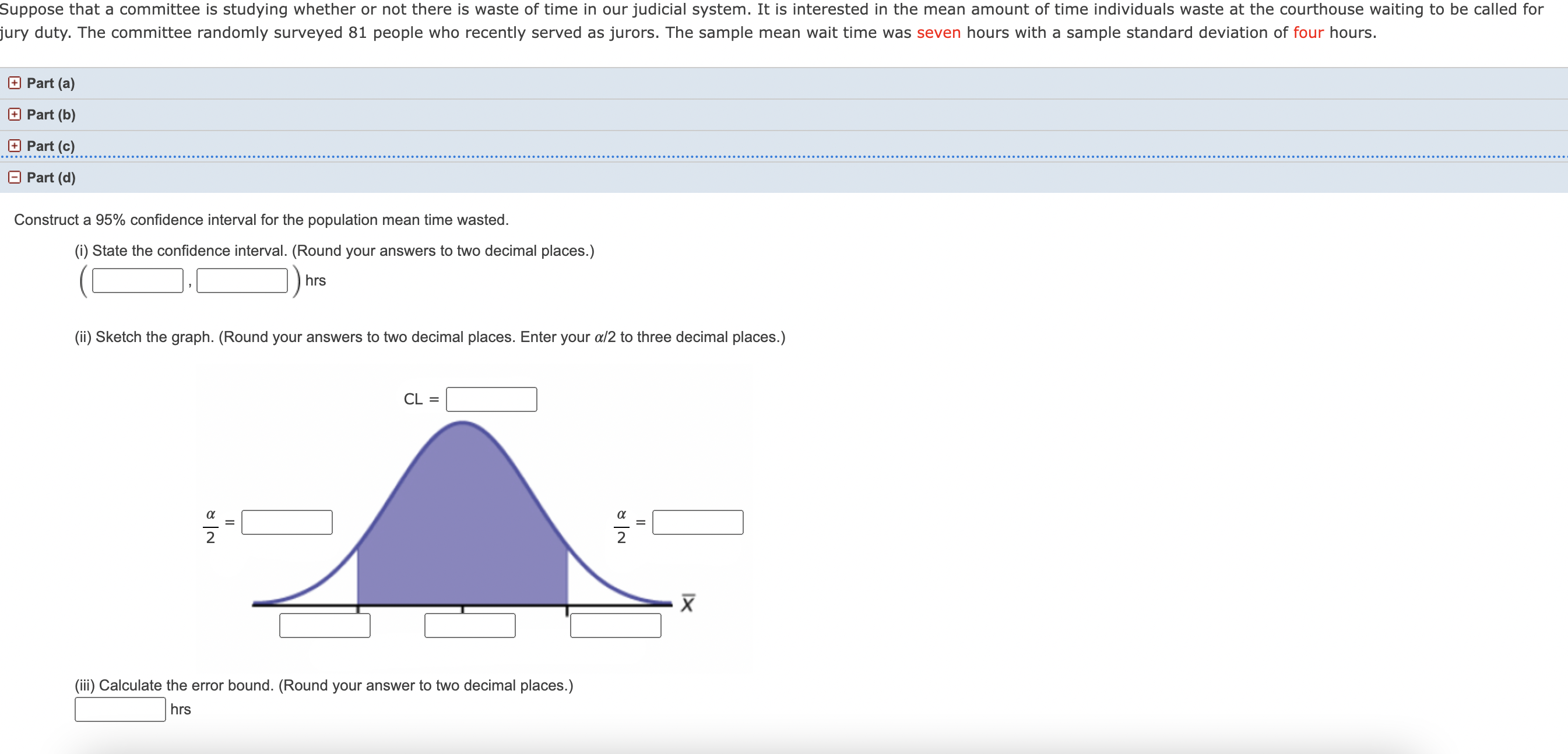 Solved Construct a 95% confidence interval for the | Chegg.com
