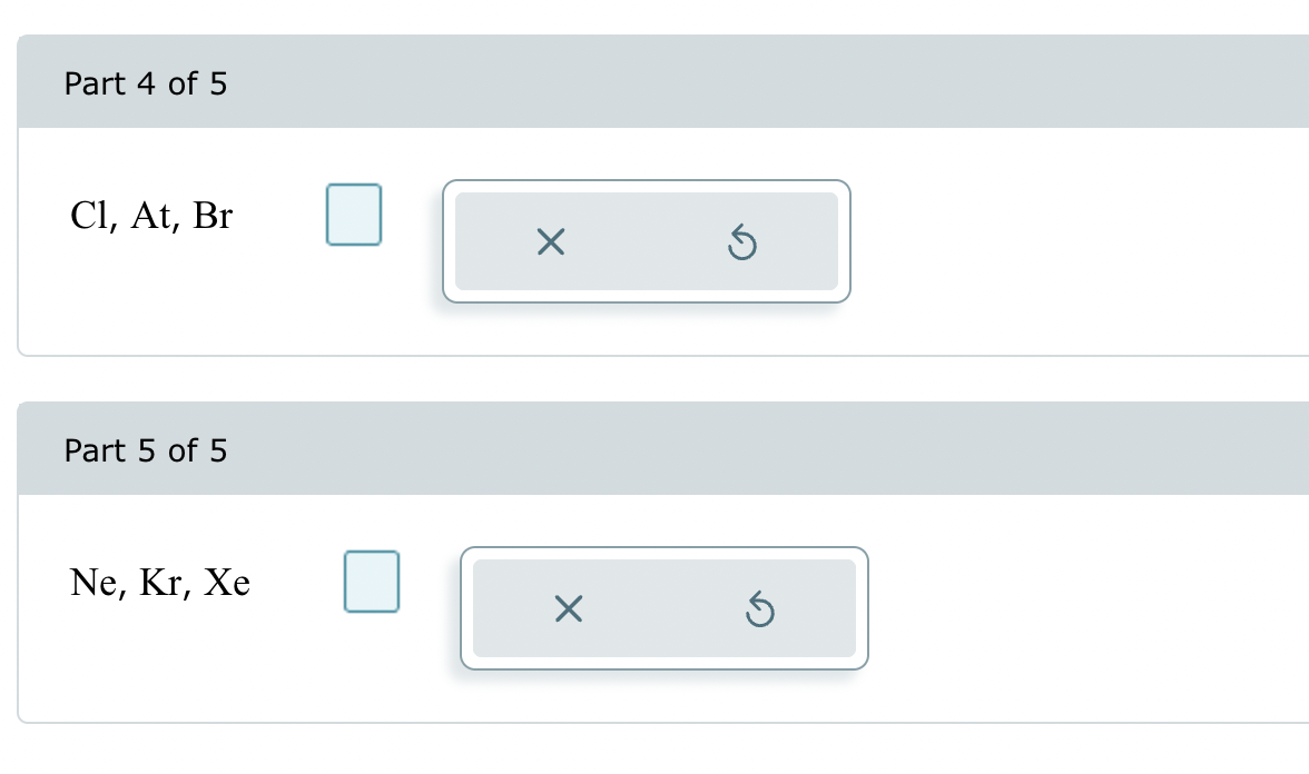 Solved On the basis of their positions in the periodic | Chegg.com