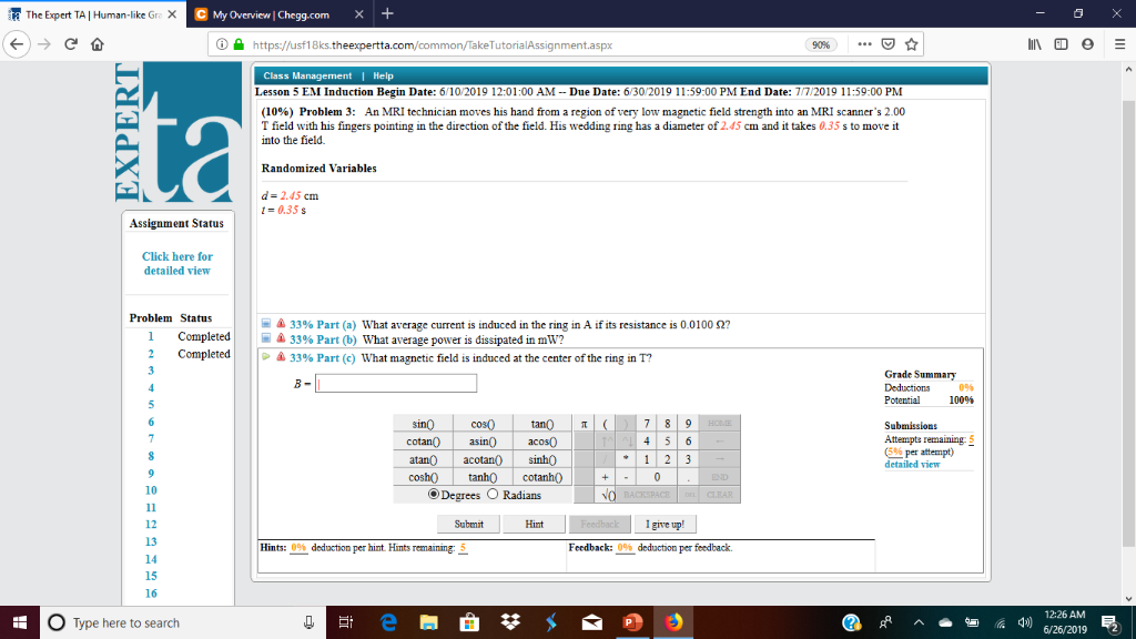Solved ta The Expert TA | Human-like Gra X C My Overview | | Chegg.com