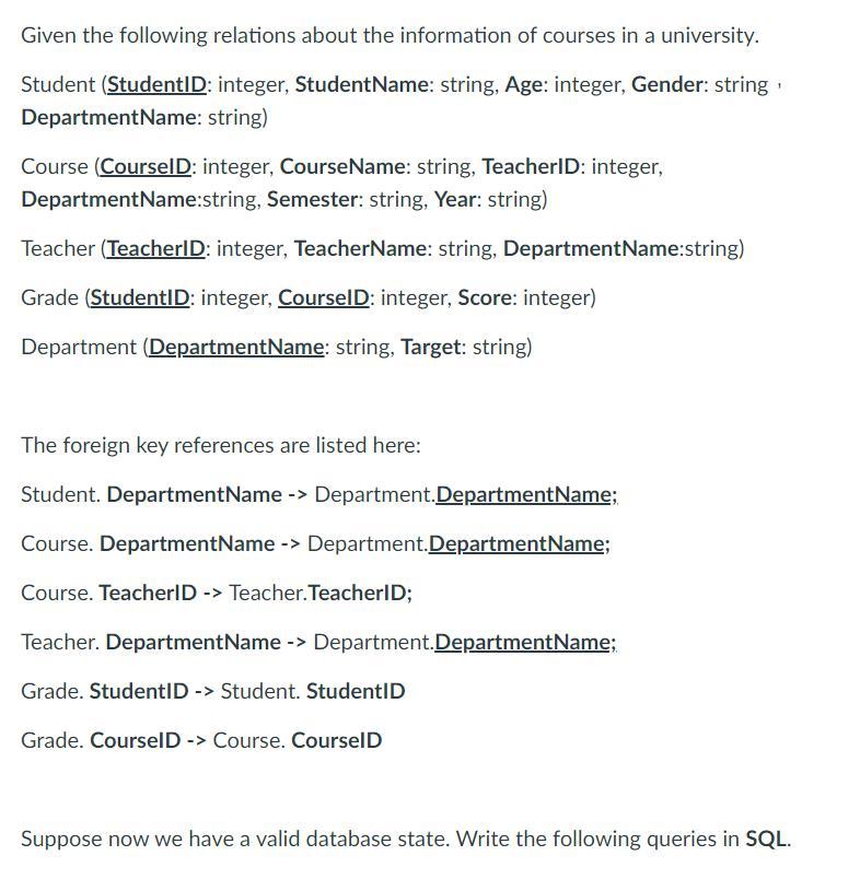 Solved Given the following relations about the information | Chegg.com