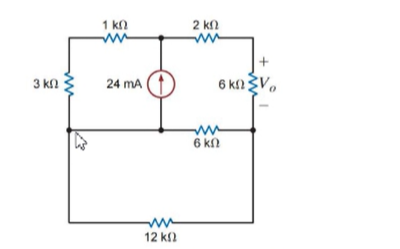 Solved Find the voltage V0 with the peripheral current | Chegg.com