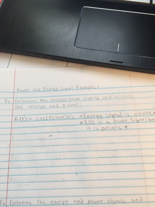 Solved Power and Energy signal examples: Ex Determine the | Chegg.com