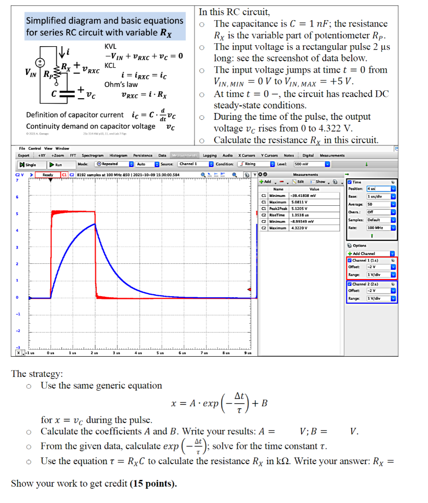 Solved Rx + V Rp Simplified diagram and basic equations for | Chegg.com