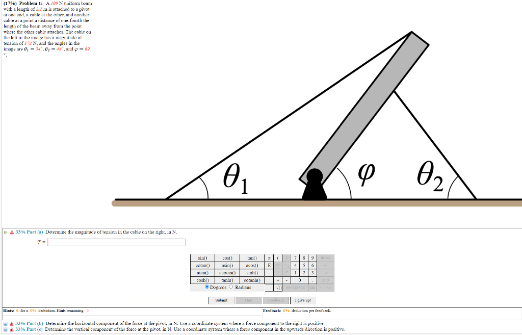 Solved (17%) Problem 6: Two blocks on two ramps are | Chegg.com