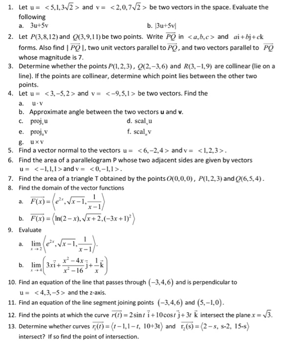 Solved Let u = and v Solved Let u = and v