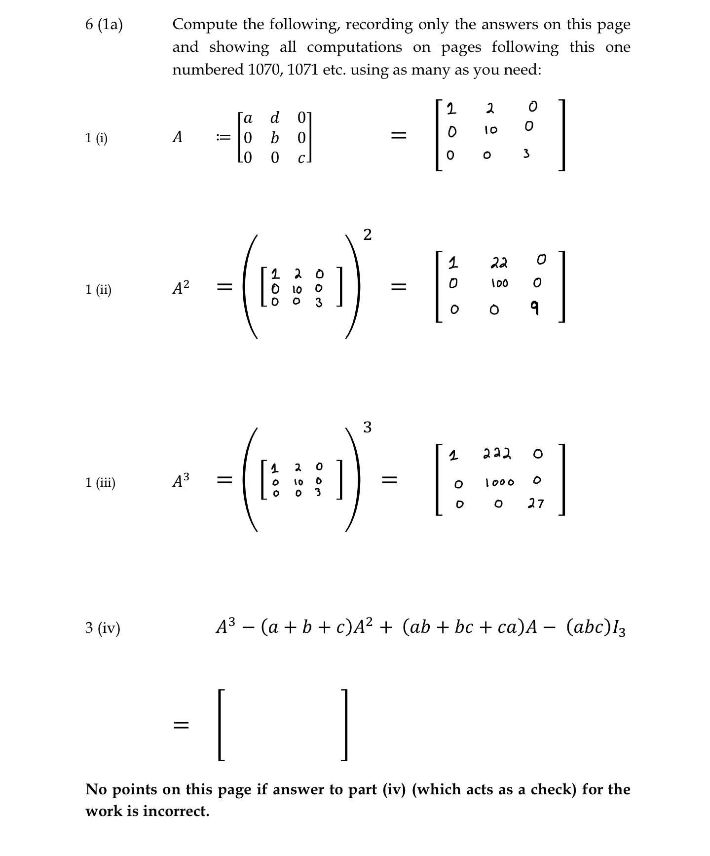 Solved a - 1, b - 10, c - 3, d - 2 | Chegg.com