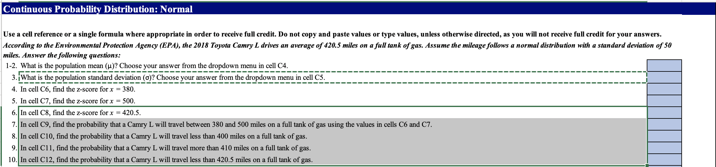 Solved Continuous Probability Distribution: Normal Use a | Chegg.com