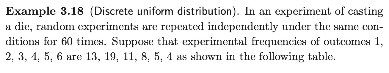 Solved Example 3.18 (Discrete uniform distribution). In an | Chegg.com