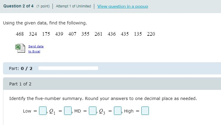 Solved Using the given data, find the following. 28 23 9 3 | Chegg.com