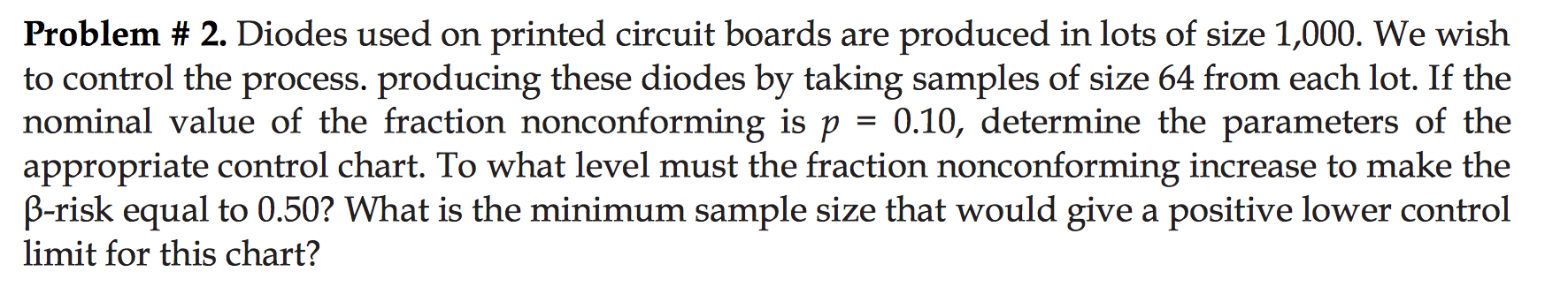 Solved Problem # 2. Diodes used on printed circuit boards | Chegg.com