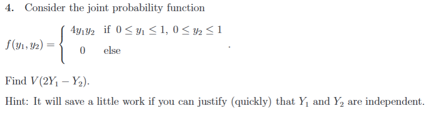 Solved Consider the joint probability | Chegg.com