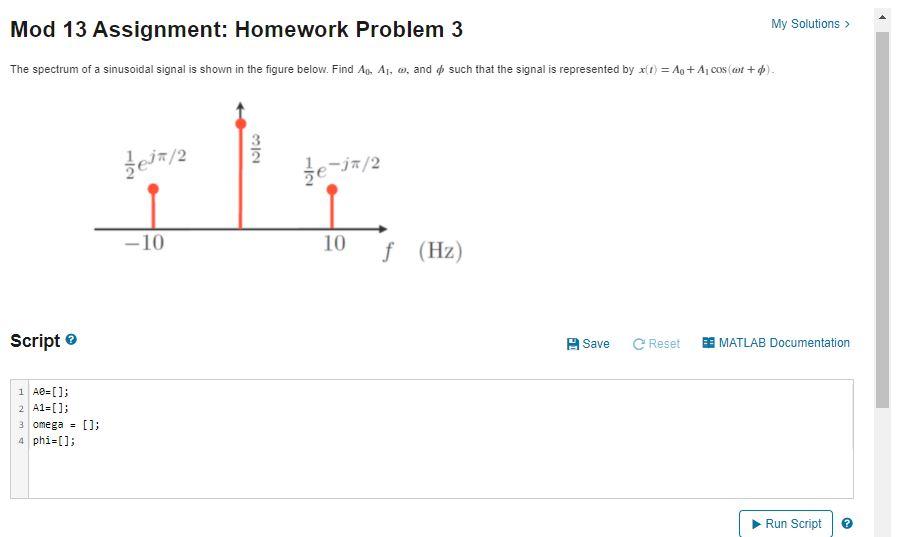 Solved Mod 13 Assignment: Homework Problem 3 My Solutions | Chegg.com
