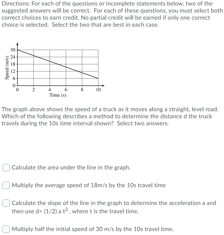 Solved Directions: For each of the questions or incomplete | Chegg.com