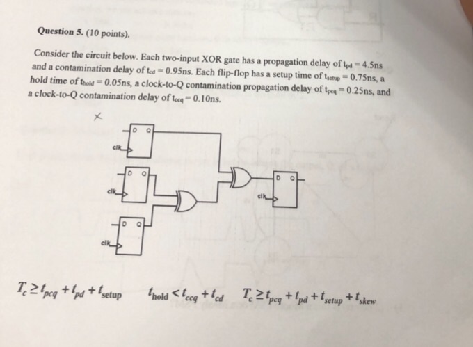 Solved Question 5. (10 points). Consider the circuit below. | Chegg.com