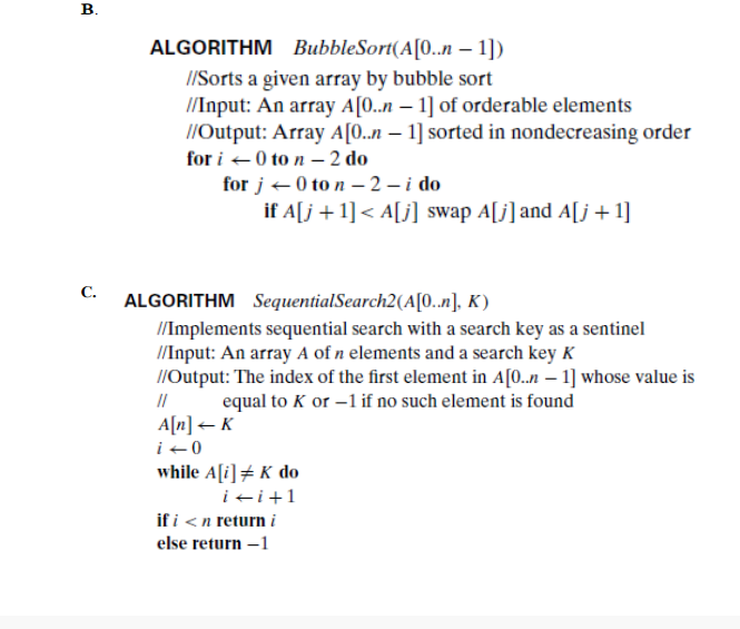 Solved Design and Analysis of Algorithms Home Work n°1 | Chegg.com