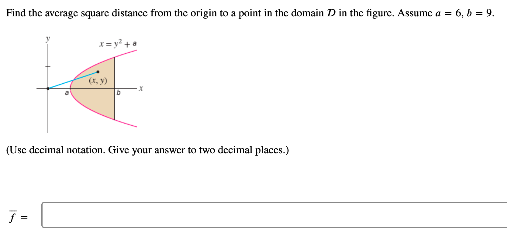 Solved Find the average square distance from the origin to a | Chegg.com