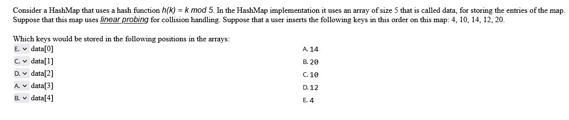 Solved Consider a HashMap that uses a hash function | Chegg.com Solved Consider a HashMap that uses a hash function | Chegg.com