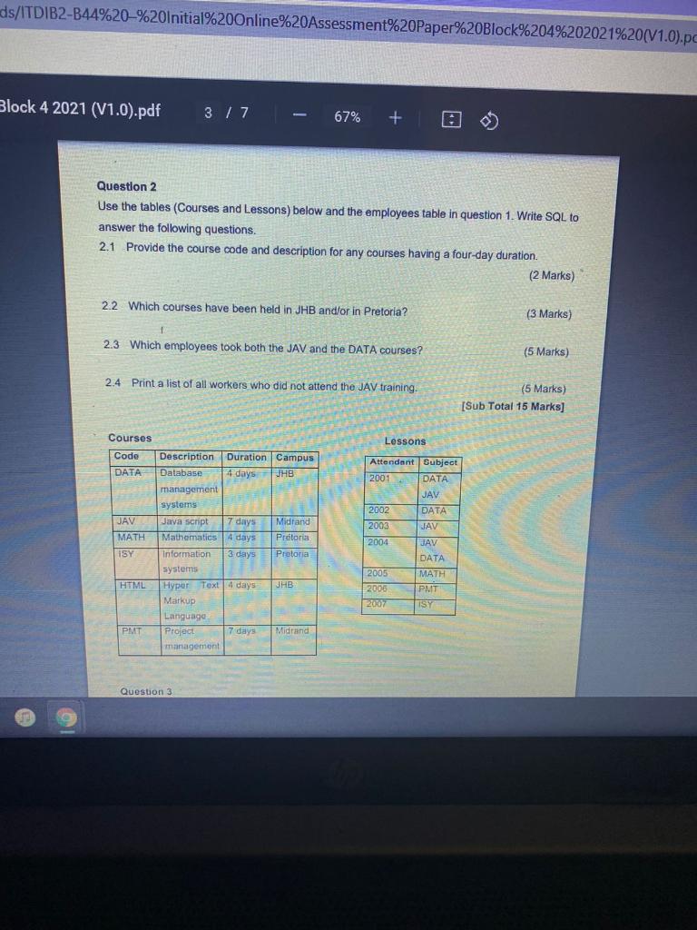 Solved Question | Chegg.com