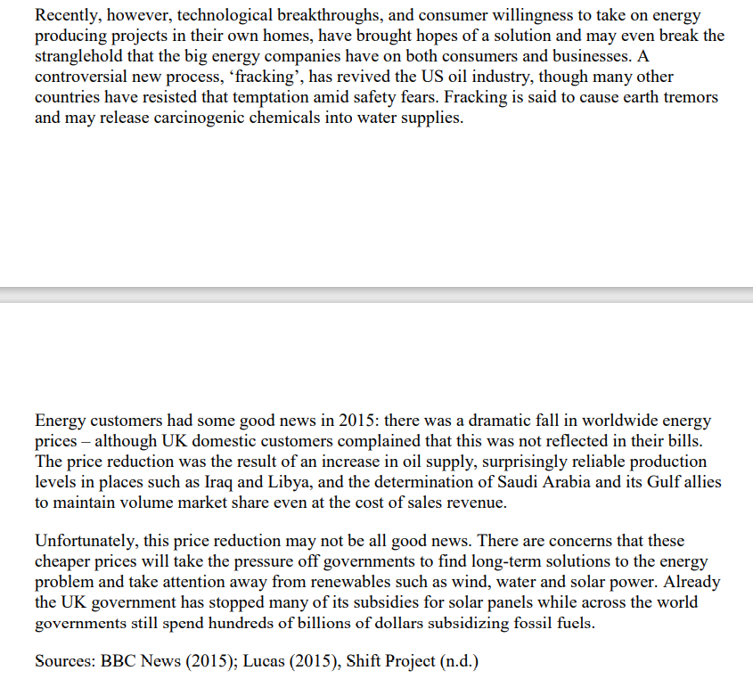 Solved Mini case study: A brighter world? Read the | Chegg.com