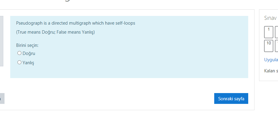 Solved Sınav Pseudograph is a directed multigraph which have | Chegg.com