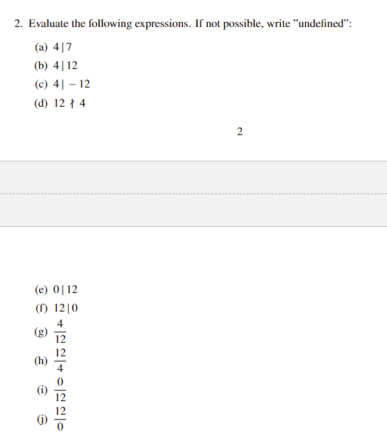 Solved Evaluate the following expressions. If not possible, | Chegg.com