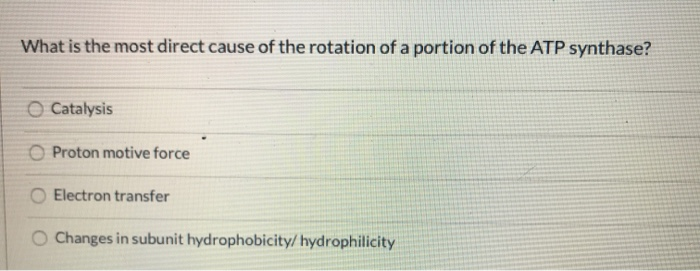 Solved What is the most direct cause of the rotation of a | Chegg.com