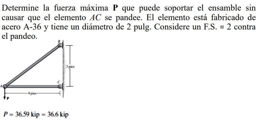 Solved Determine the maximum force P that the assembly can | Chegg.com