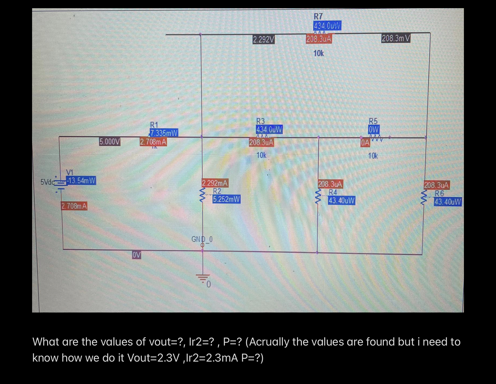 Solved What are the values of vout=?, ﻿Ir2=? , | Chegg.com