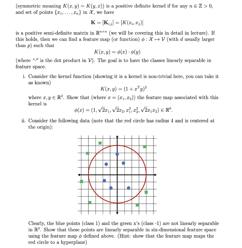 Problem 3: One approach to applying SVM in settings | Chegg.com