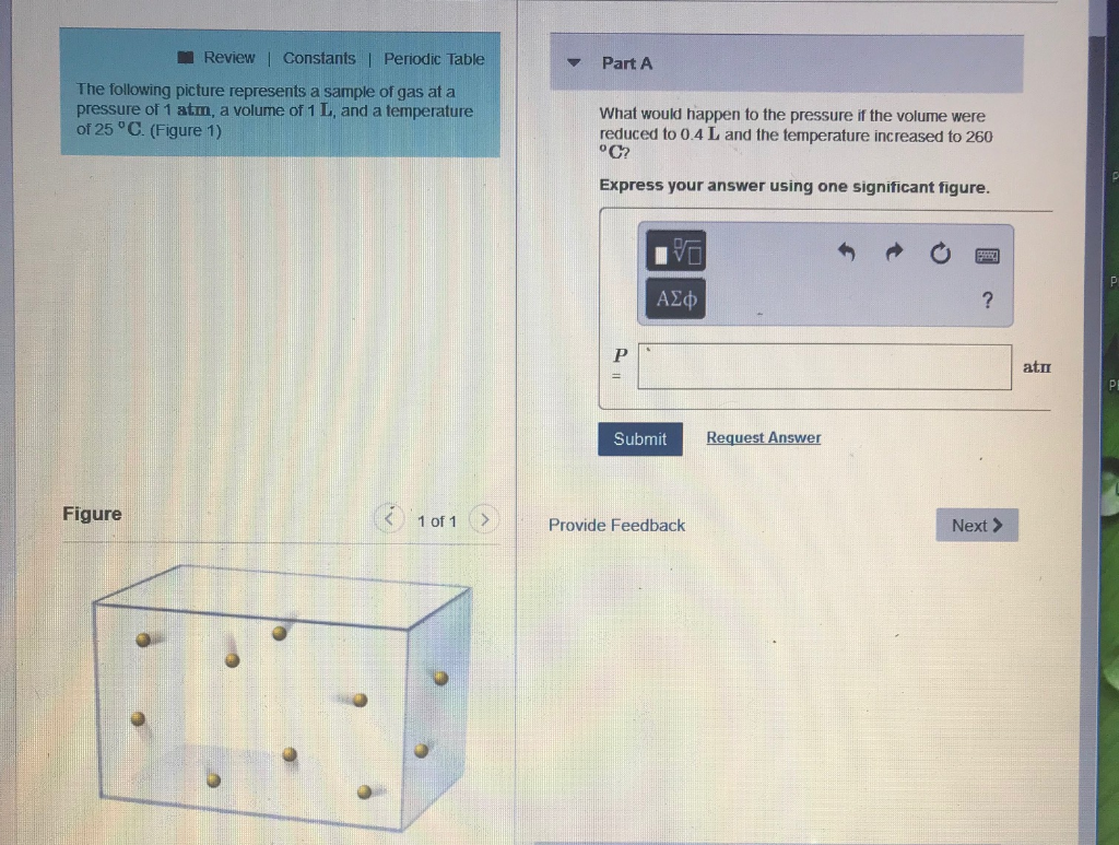Solved Review | Constants | Periodic Table Part A A 1.5-L | Chegg.com