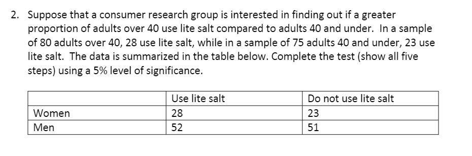 Solved Complete the following two hypothesis tests by | Chegg.com