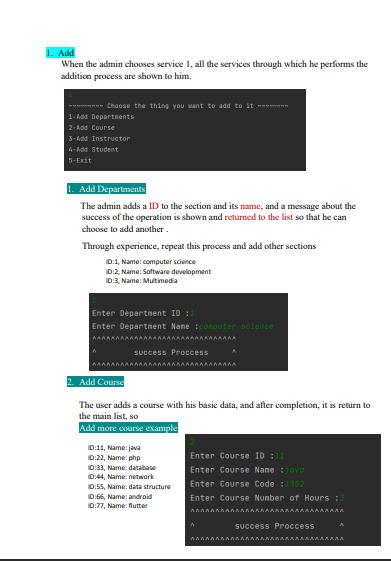 Solved Using the Java language The system is a management | Chegg.com