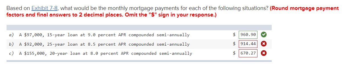 Solved Based on Exhibit 7-8, what would be the monthly | Chegg.com