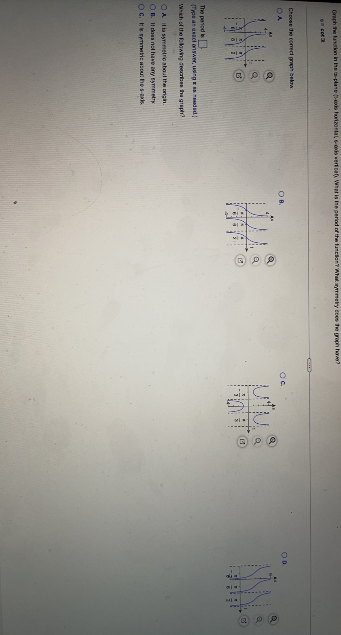 Solved Graph the function in the ts-plane (t-axis | Chegg.com