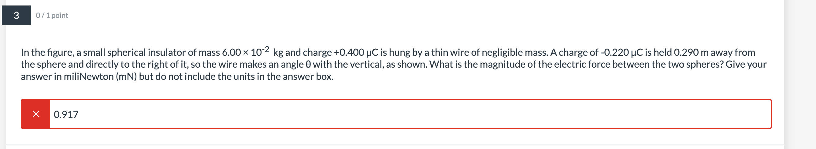 Solved What is the minimum magnitude of an electric field | Chegg.com