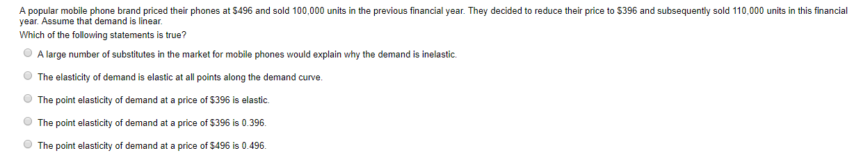 Solved A popular mobile phone brand priced their phones at | Chegg.com