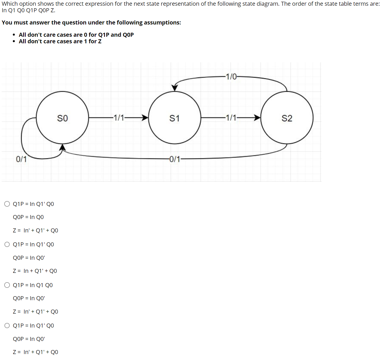 Solved Which option shows the correct expression for the | Chegg.com