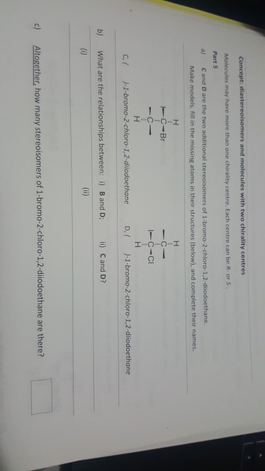 Solved Part 2 a) Construct two models of the compound | Chegg.com